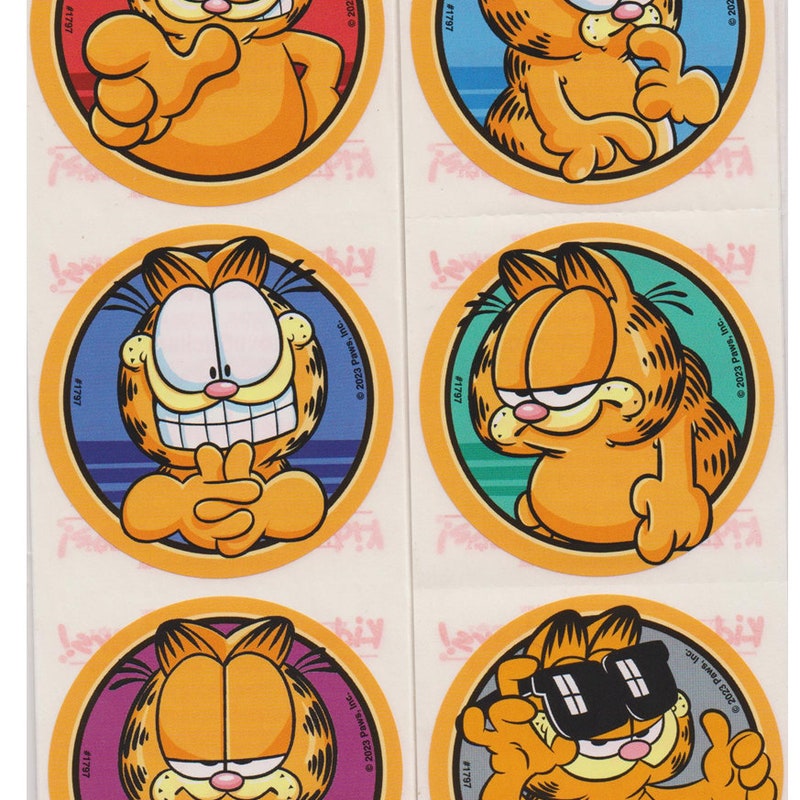 Garfield Party Stickers - Etsy