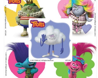 Trolls Stickers | Etsy
