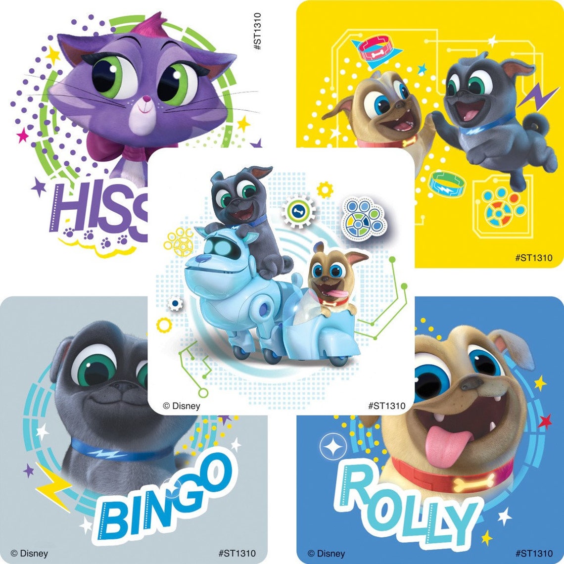 25 Puppy Dog Pals Stickers 2.5 X 2.5 Each | Etsy