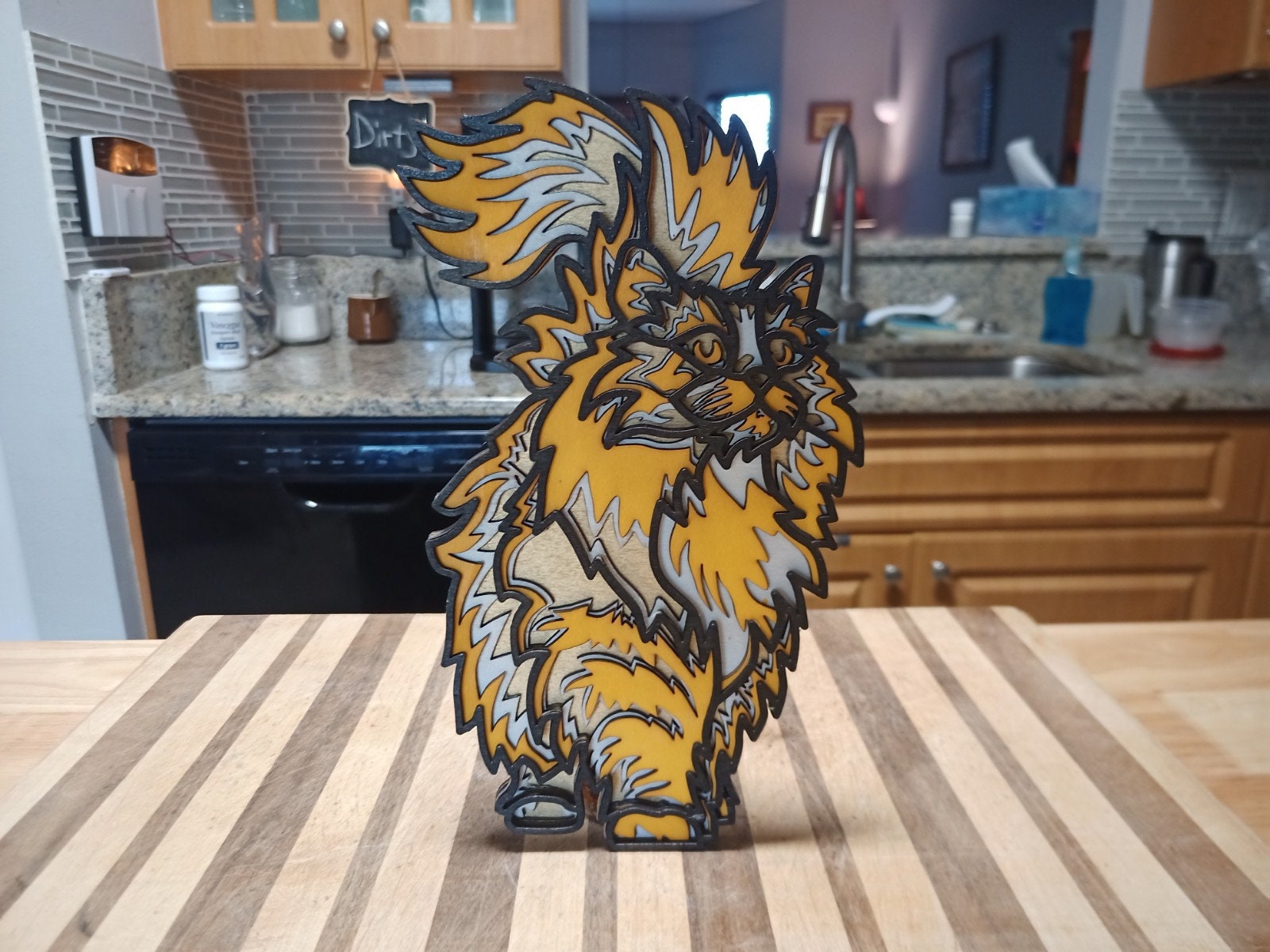 Multi Layer Laser Cut Cat - Etsy