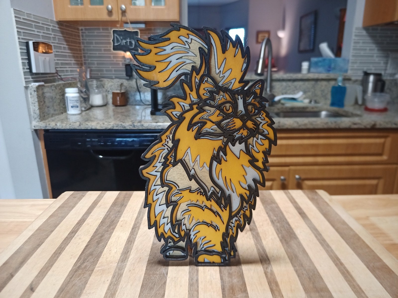Multi Layer Laser Cut Cat - Etsy