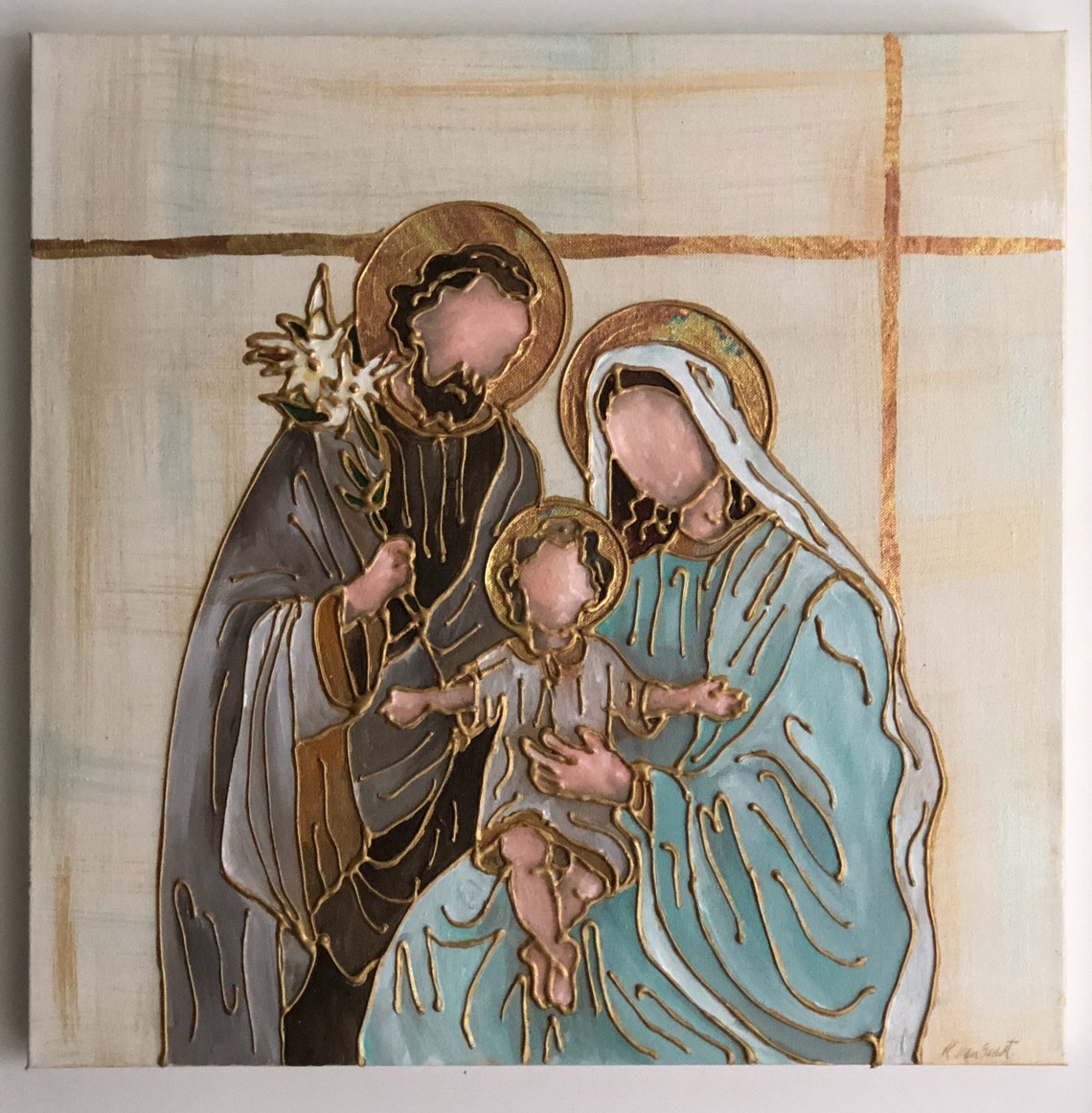 Holy Family With Cross | Etsy