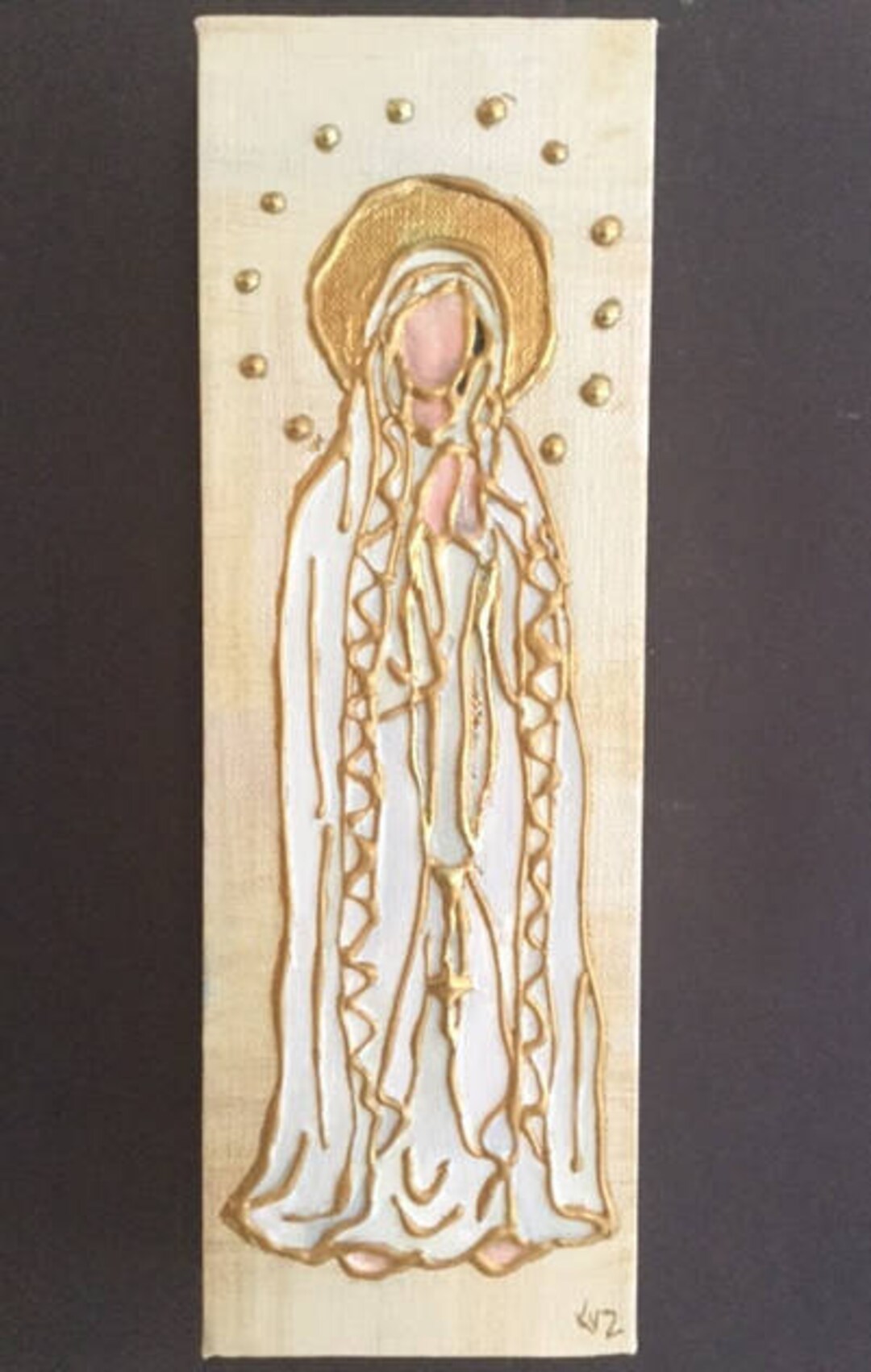 4 X 12 Painting of Our Lady of Fatima - Etsy