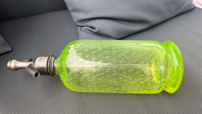 Rare Uraline Yellow Pearl Seltzer Siphon/water Bottle. - Etsy