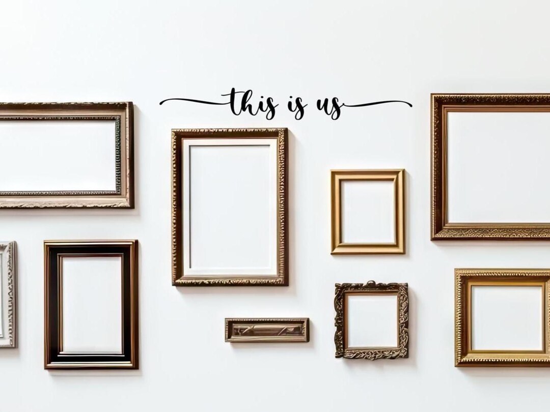 This is Us Collage Wall Lettering Modern Art Decor Photo Wall Photo ...