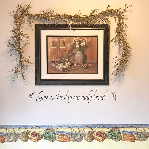 Daily Bread Wall Art / Inspirational Wall Lettering / Bible | Etsy