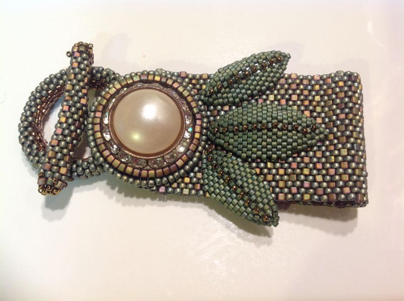 Beading Kit for Peyote Bracelet With Pearl Button Clasp - Etsy