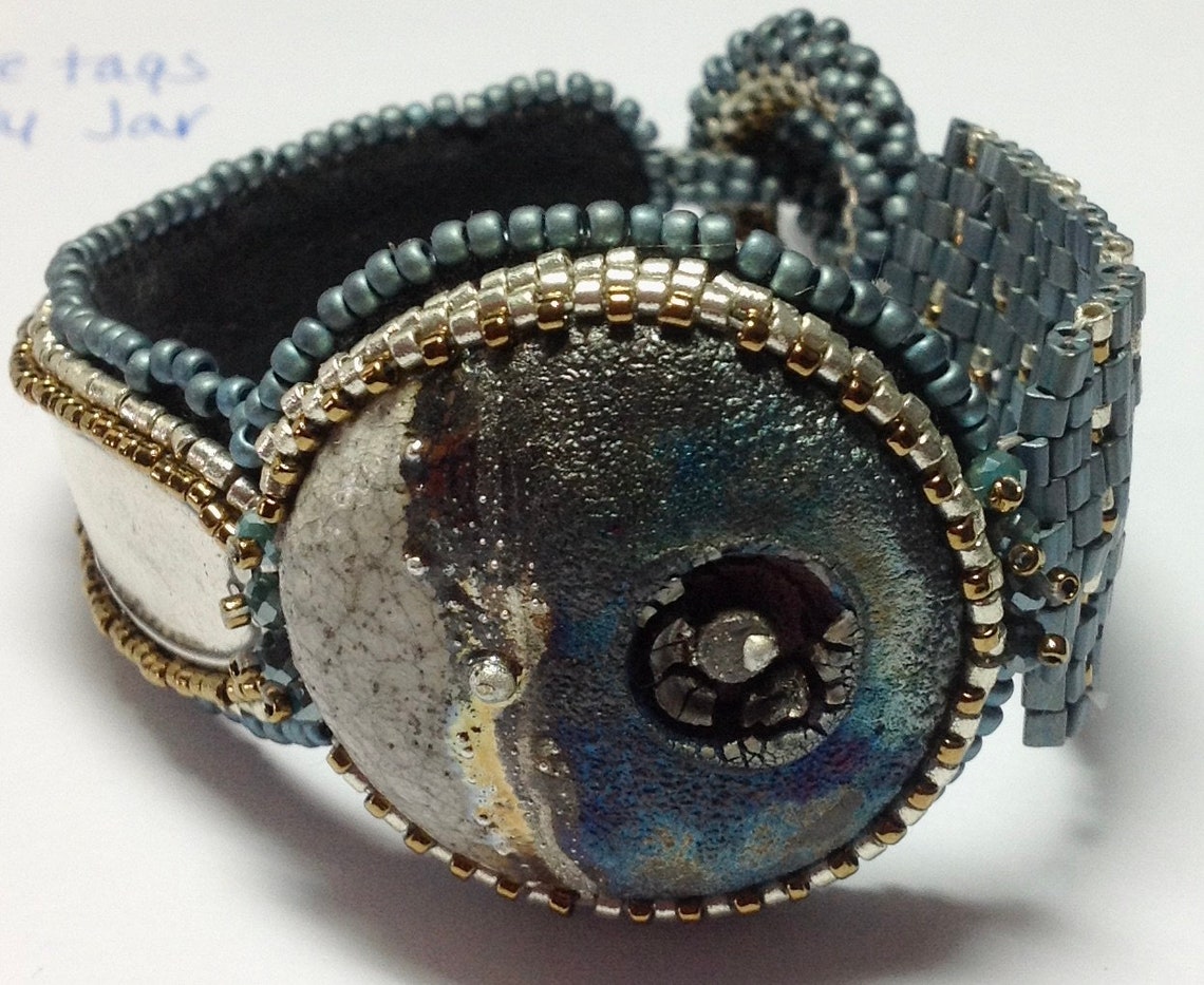 Voyager Raku and Silver Beaded Bracelet Kit - Etsy