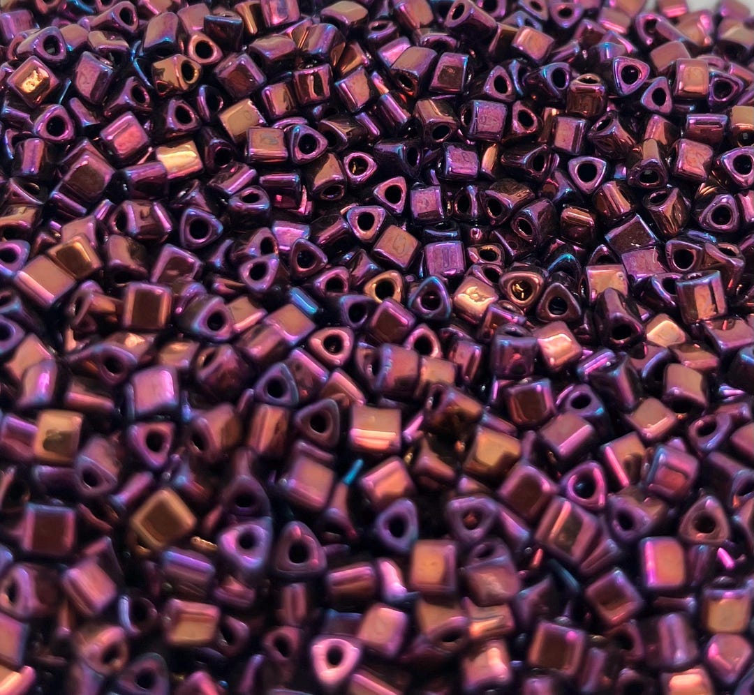 TG-11-503 Toho High Metallic Dark Amethyst Triangle Beads - Etsy