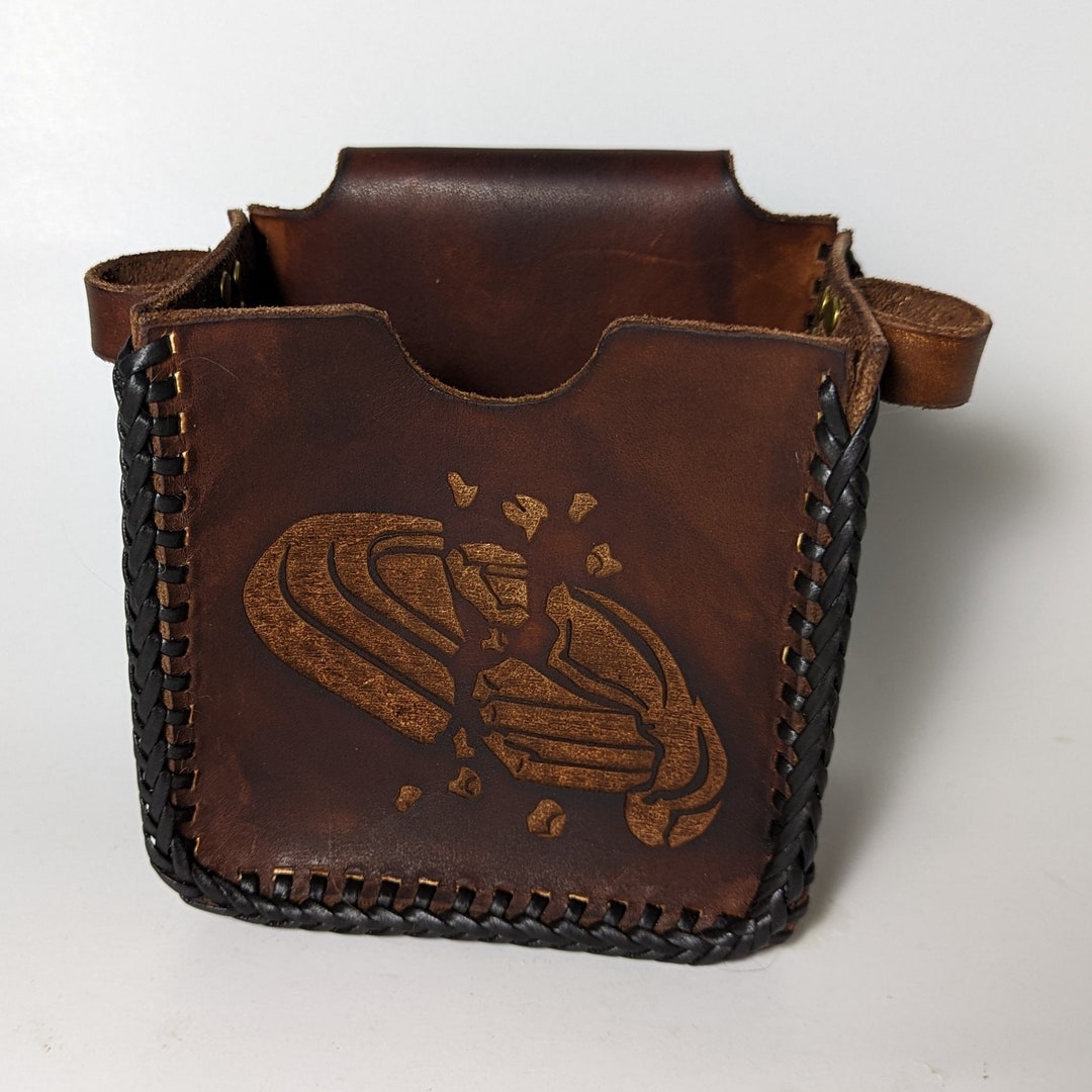 Leather Shotshell Box Holder Laced | Trapshooting | Skeet | Sporting ...