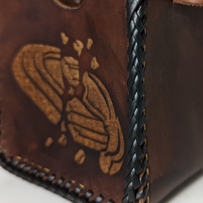 Leather Shotshell Box Holder Laced | Trapshooting | Skeet | Sporting ...