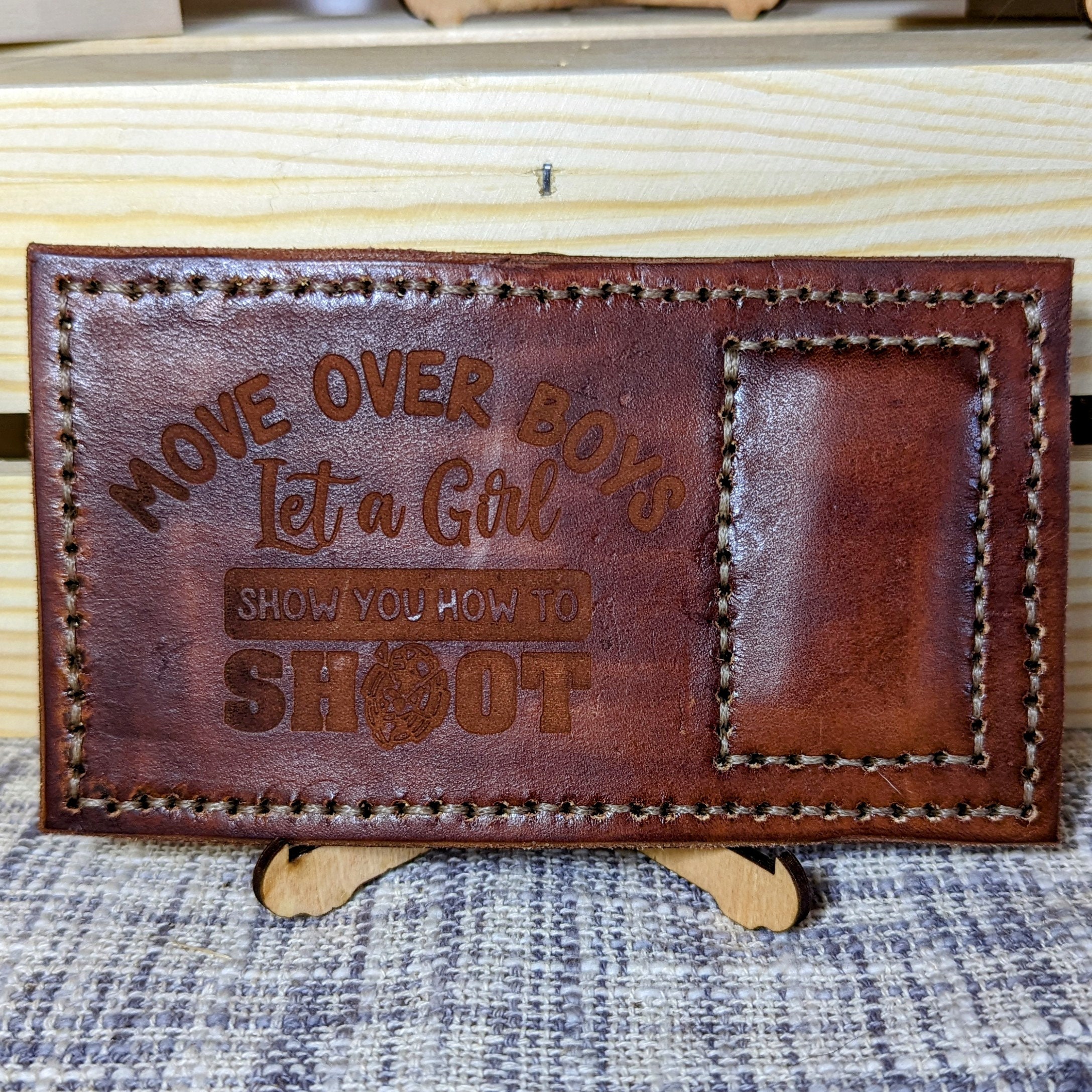 Leather Magnetic Barrel Rest – Laser Cut Shooting Accessory for Trap ...