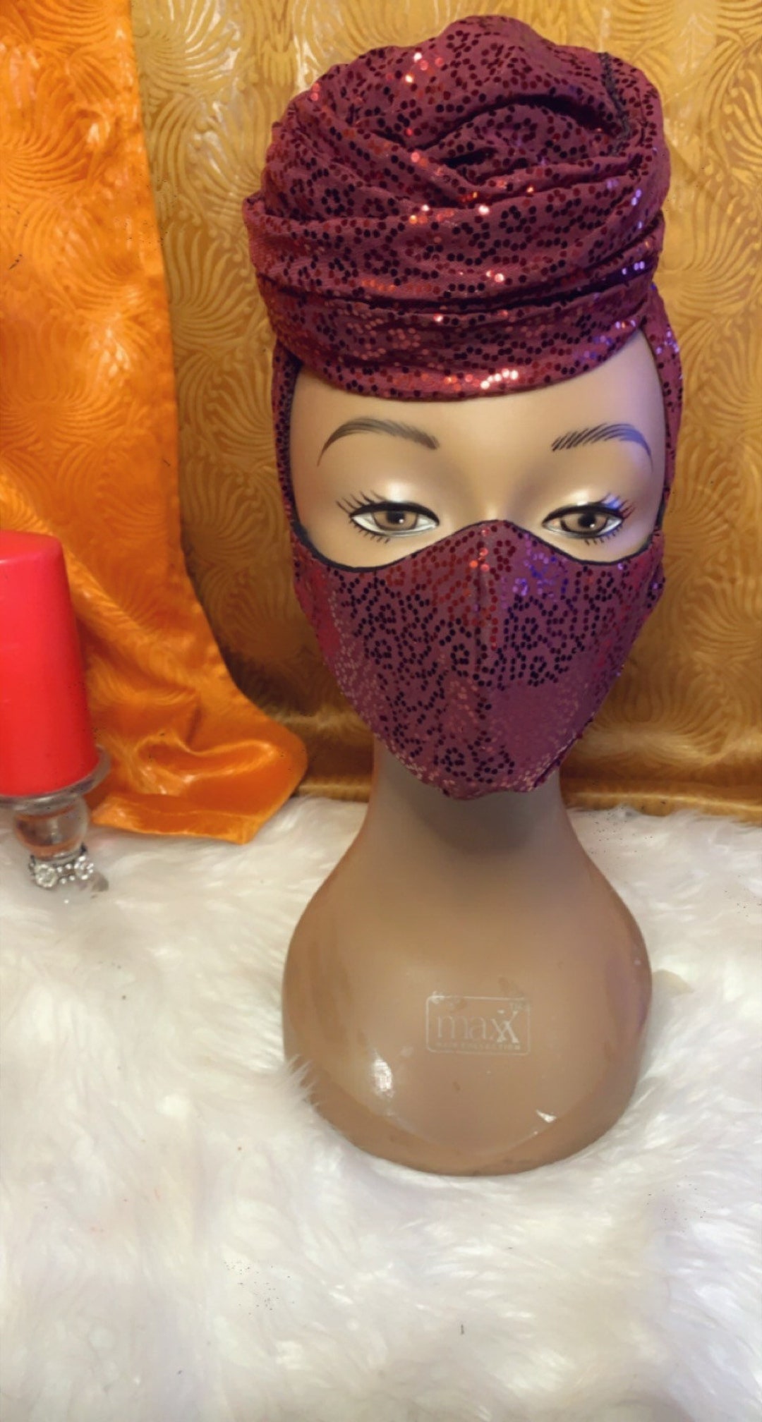 Sequence Headwrap With Matching Mask - Etsy