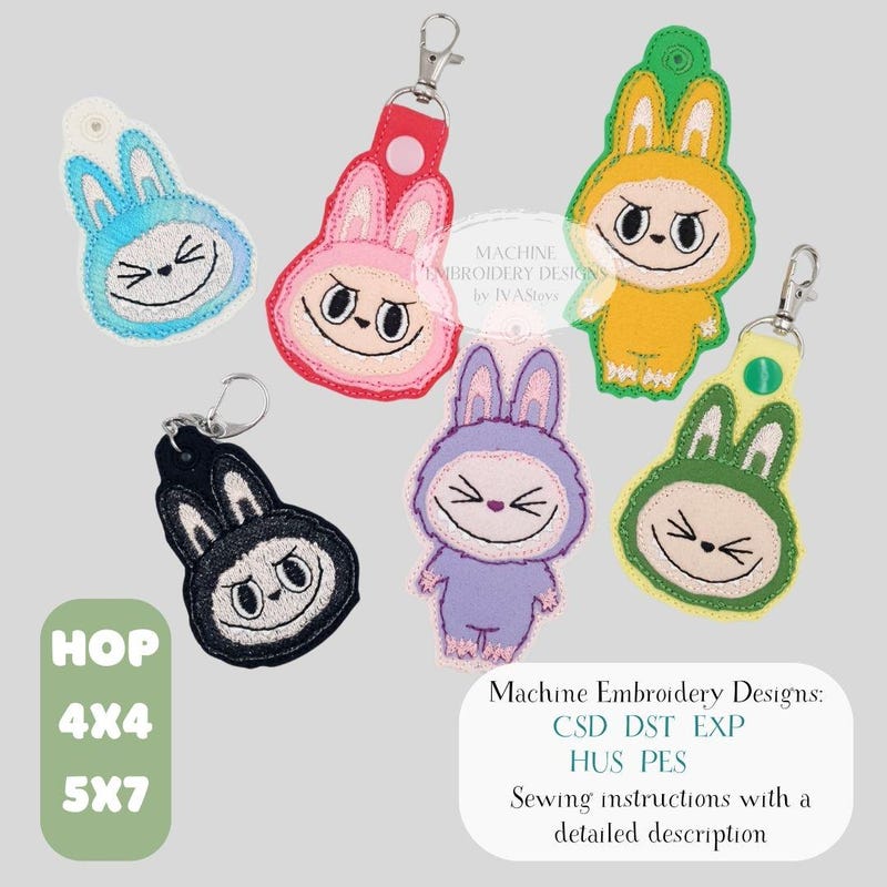 Labubu Key Charms - Etsy