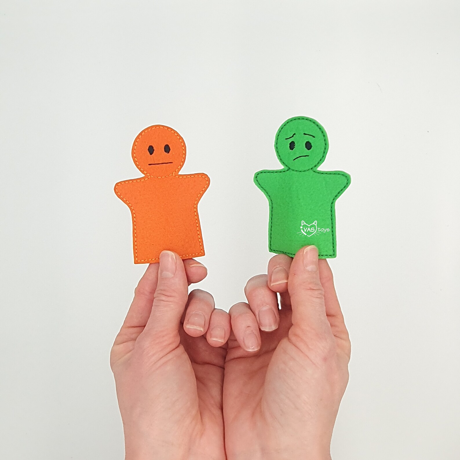 Emotions Finger Puppets ITH Embroidery Design Set, Feelings Learning ...