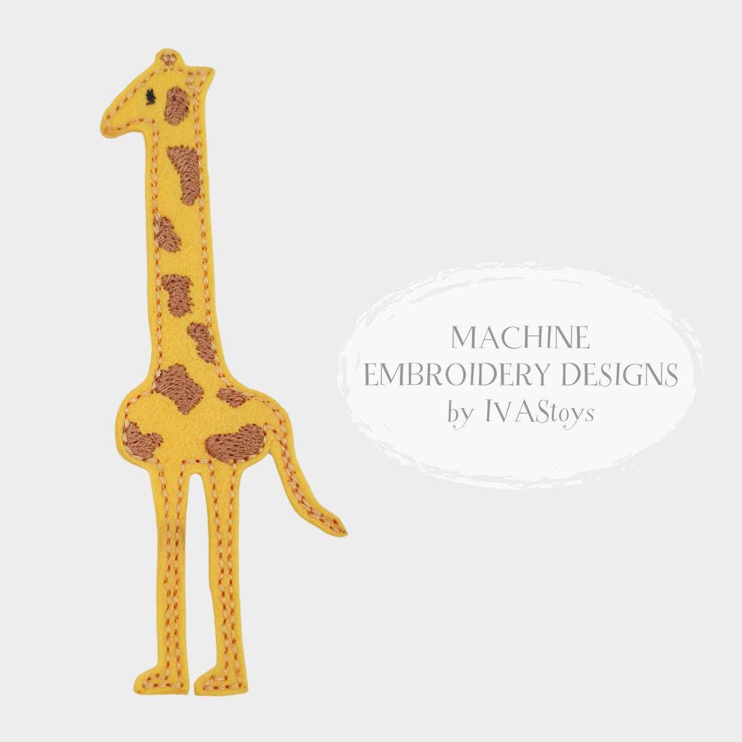 Animal Numbers ITH Embroidery Design Set (0-9), Felt Numbers Pattern ...