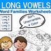 Long Vowels Word Families Worksheets - Etsy