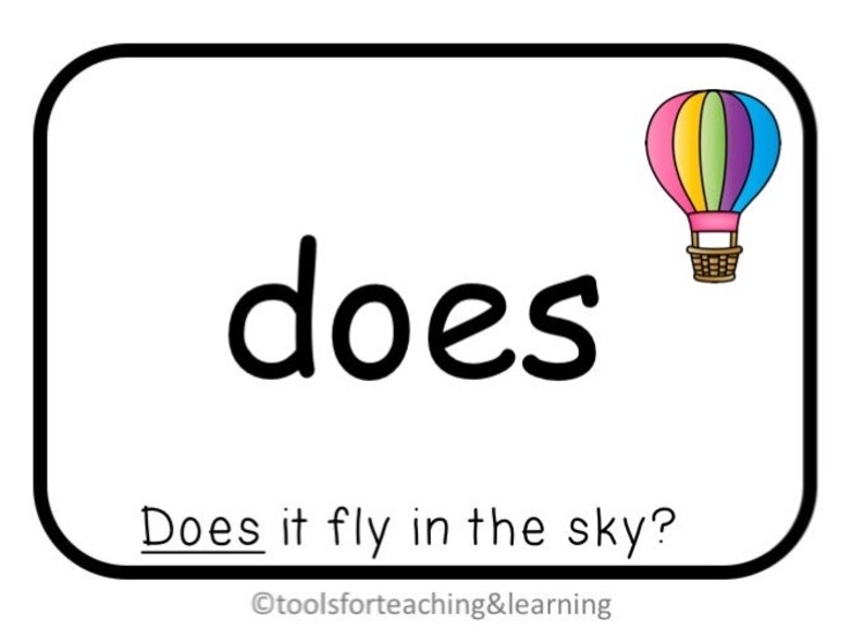 Dolch Grade 2 Sight Words With Sentences Flashcards - Etsy