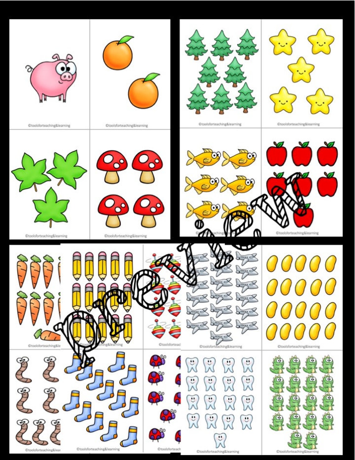 Numbers 1-20 Flashcards and Worksheets - Etsy