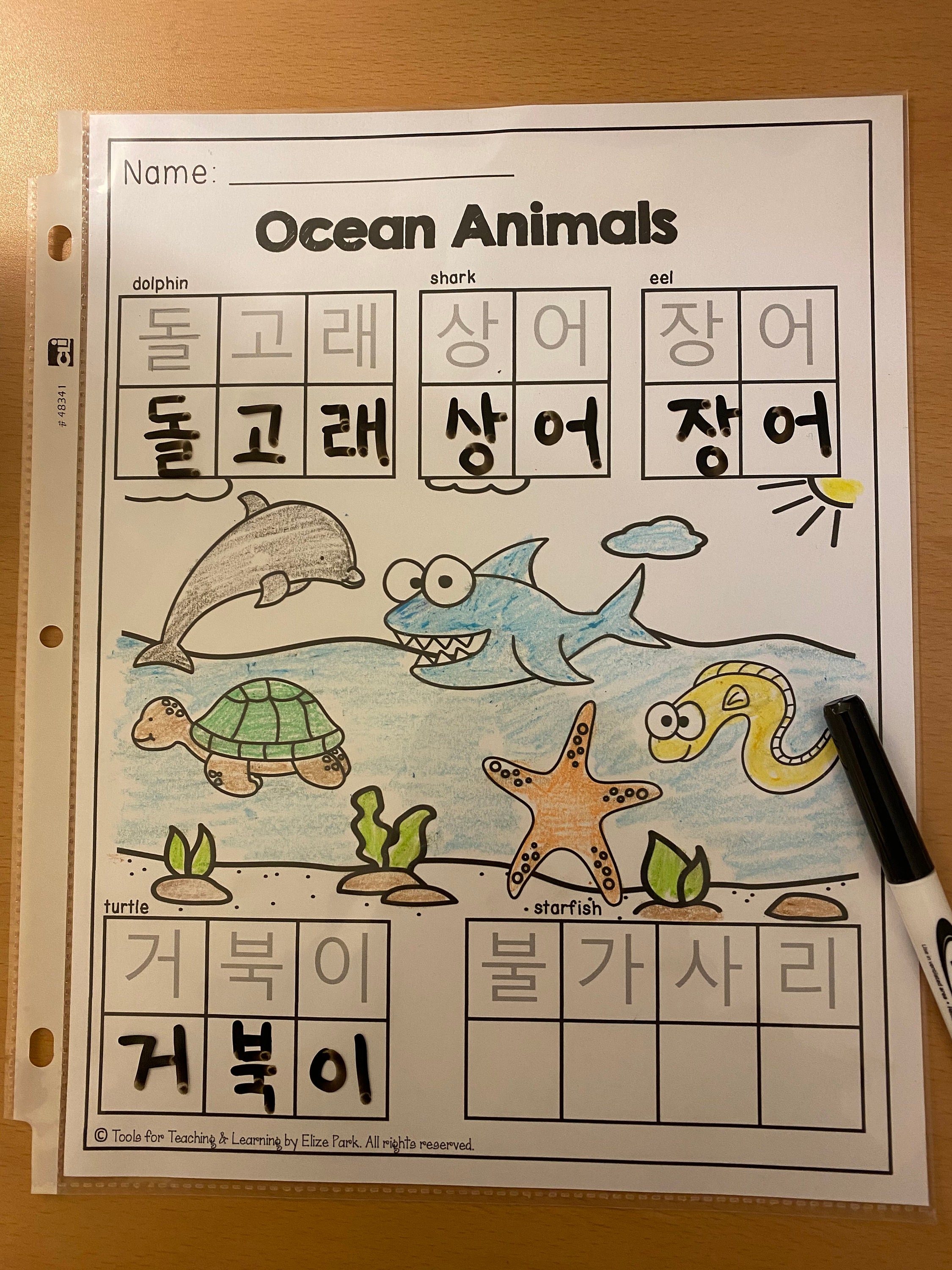 Korean Language Practice Workbook II (hangul II) - Etsy