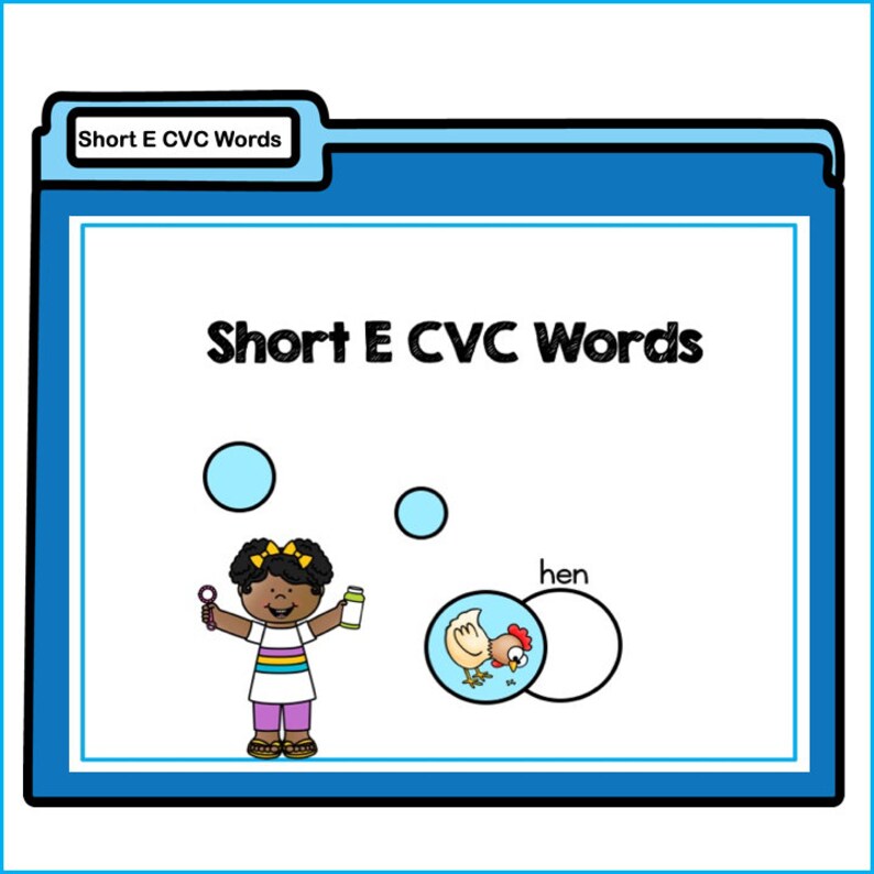Short E CVC Words - Etsy