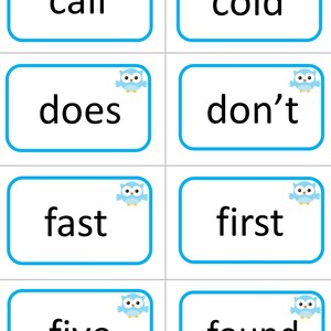 Dolch Grade 2 Sight Words Flashcards - Etsy
