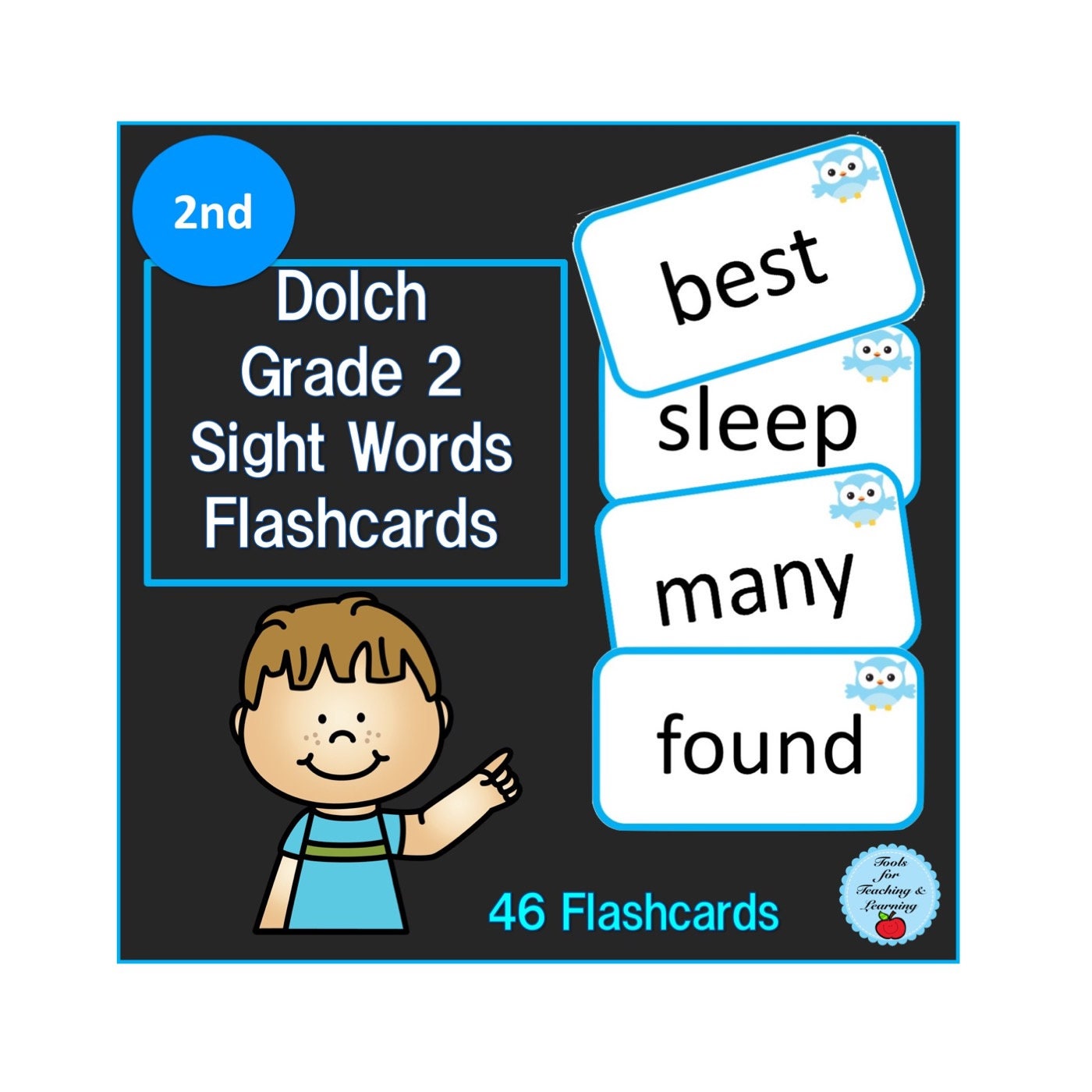 Dolch Grade 2 Sight Words Flashcards - Etsy