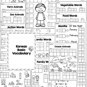 Korean Language Practice Workbook II (hangul II) - Etsy