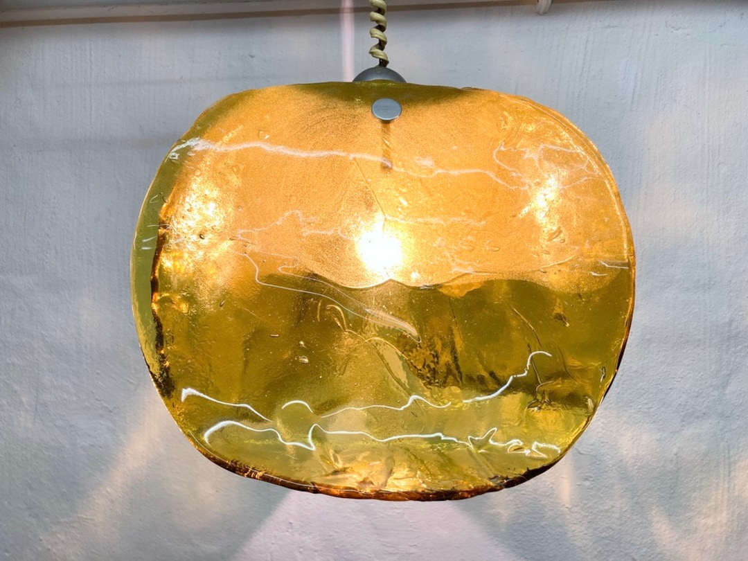 Schwere Pendelleuchte aus Glas Kalmar Carlo Nason 60er 70er Jahre - Etsy.de