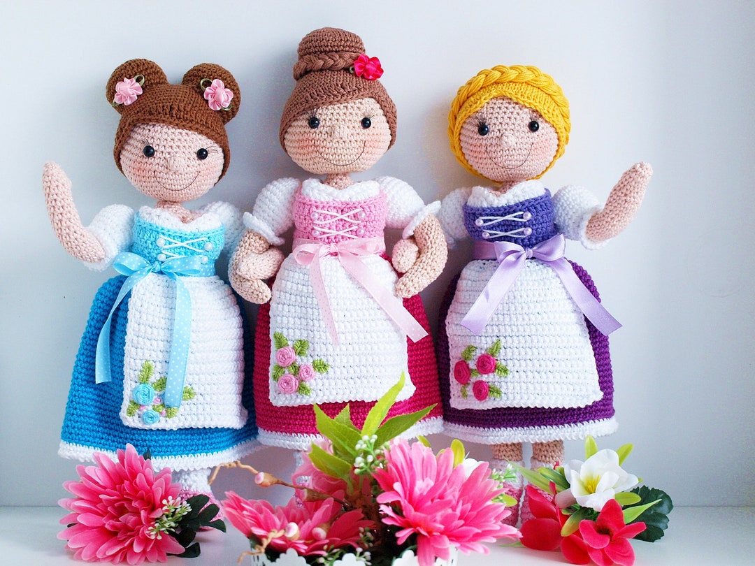 Häkelanleitung Puppen "hanni, Rosi Und Liesl" - PDF Datei Deutsch - Etsy