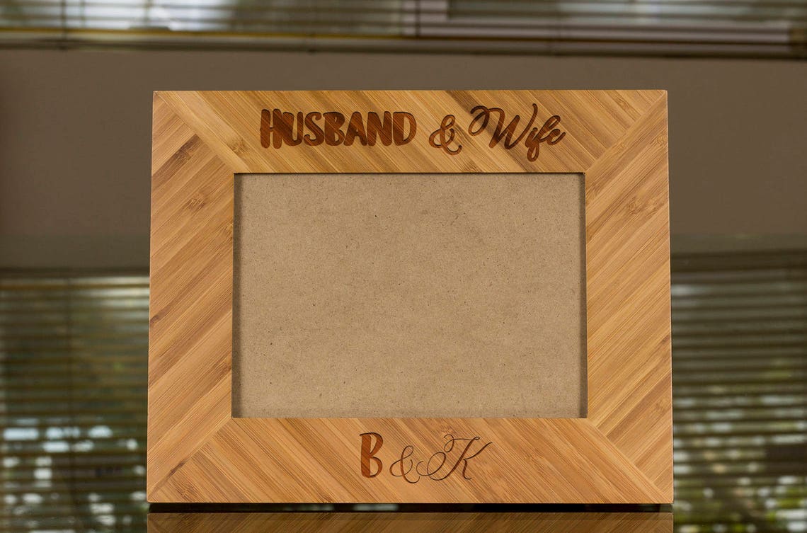 Custom Picture Frame Engraved Photo Frame Wooden Photo - Etsy