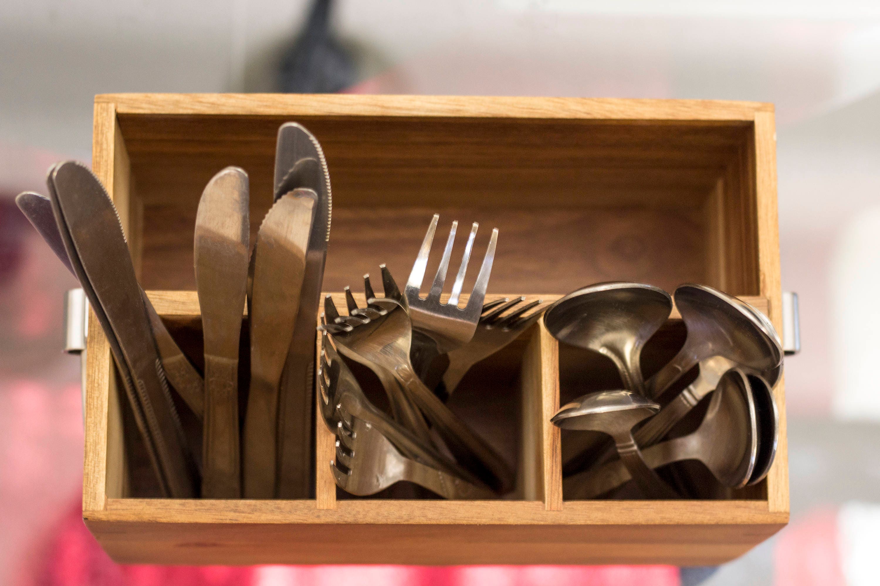 Customize Name Silverware Caddy Kitchen Utensil | Etsy