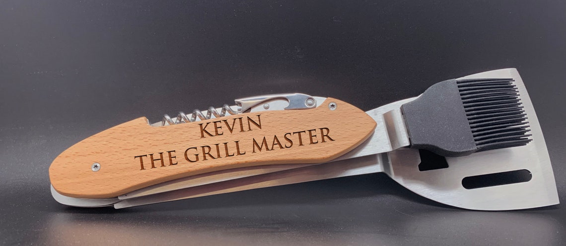The Grill Master BBQ Tool Setpersonalized BBQ Tool Set | Etsy