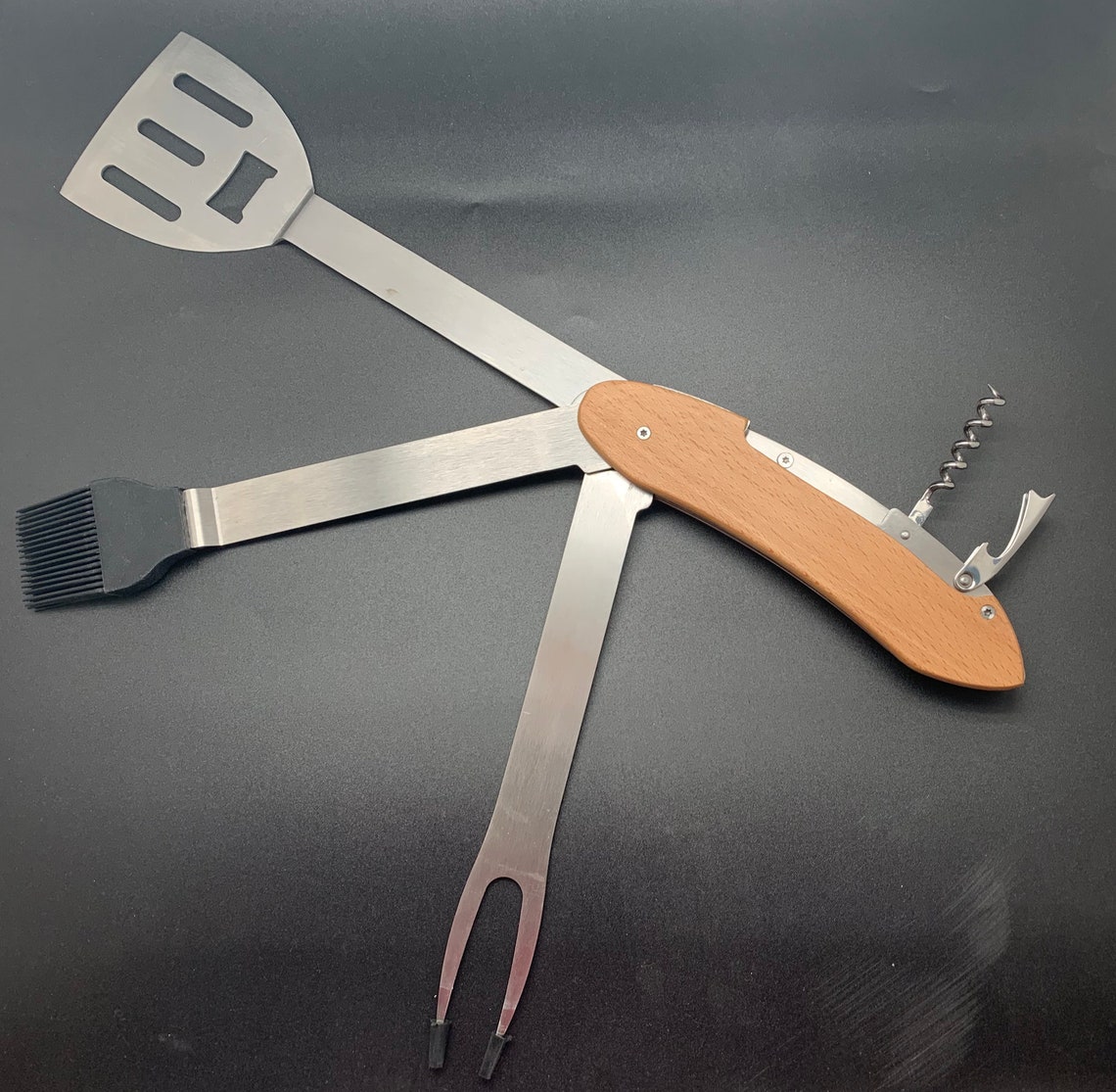 The Grill Master BBQ Tool Setpersonalized BBQ Tool Set - Etsy