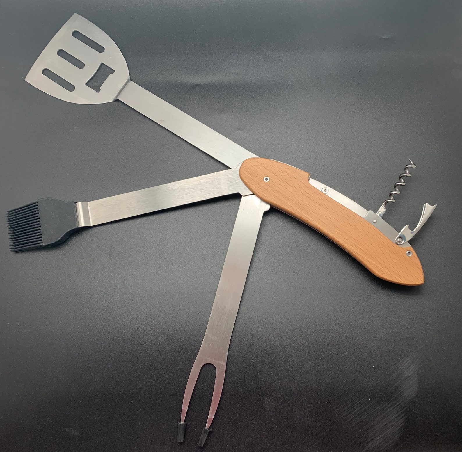 The Grill Master BBQ Tool Setpersonalized BBQ Tool Set - Etsy