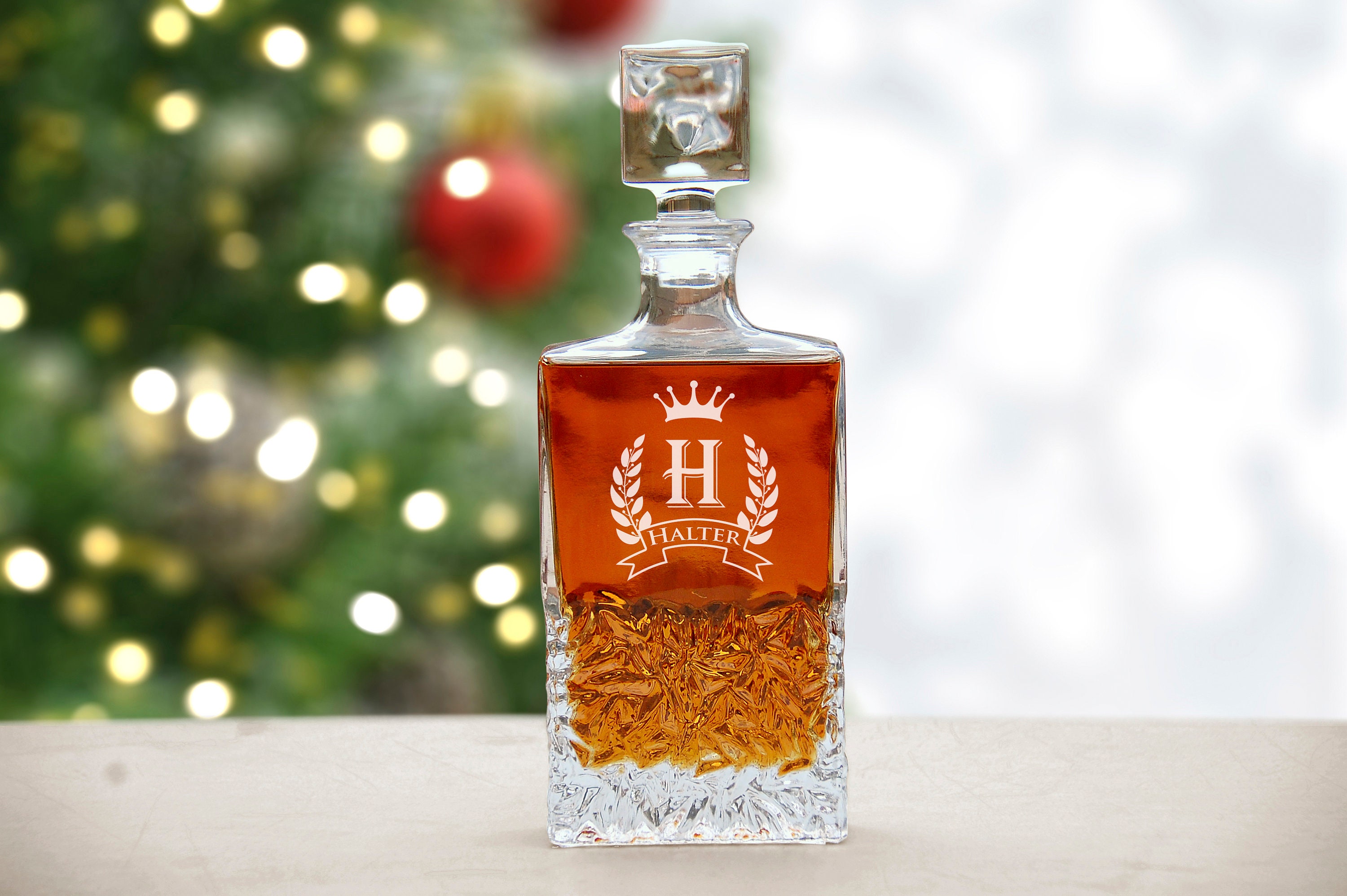 Personalized Whiskey Decanter Set Custom Bourbon Decanter | Etsy