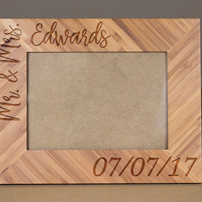 Engraved Photo Frame - Etsy