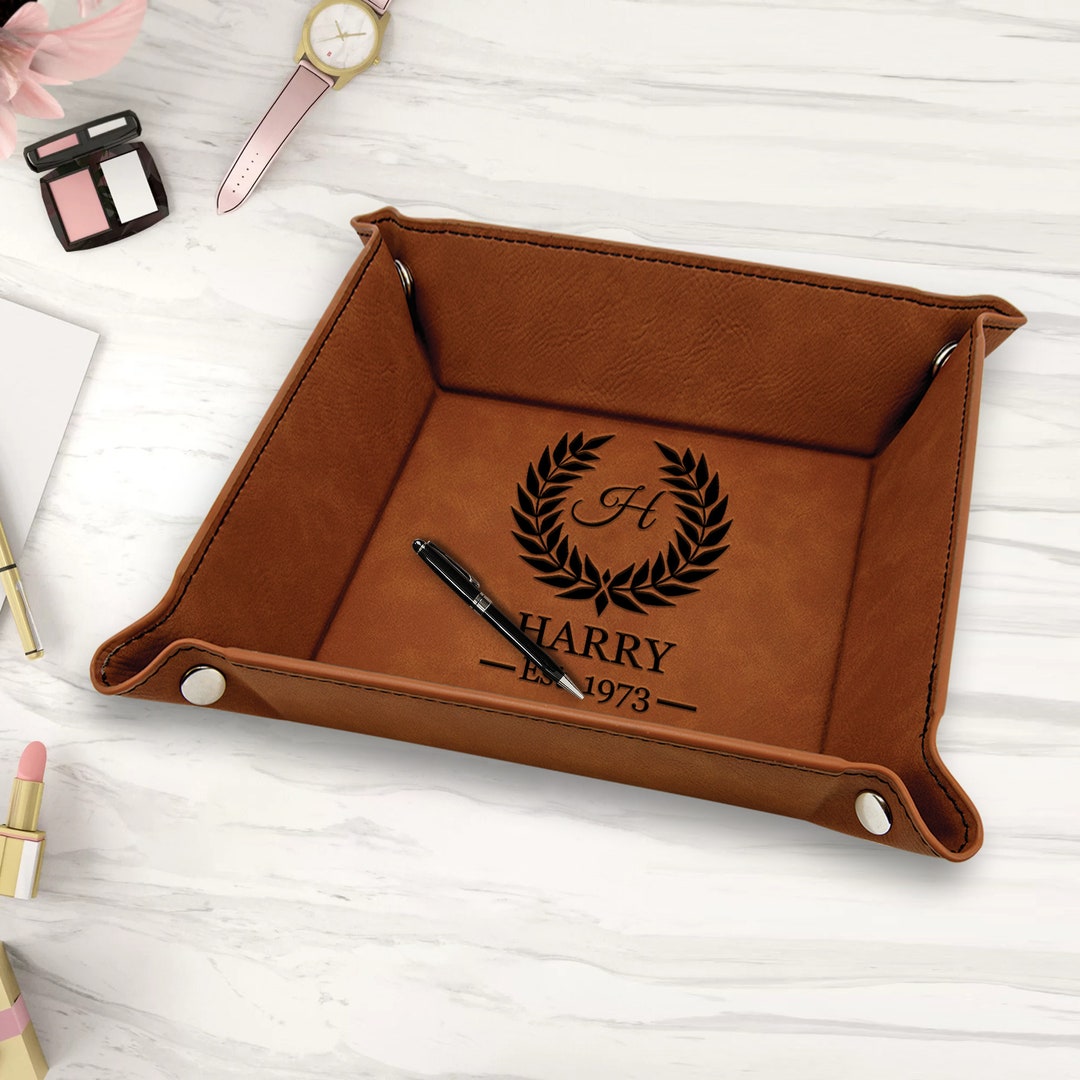 Personalized Valet Tray for Men, Personalized Catchall Tray, Gift for ...