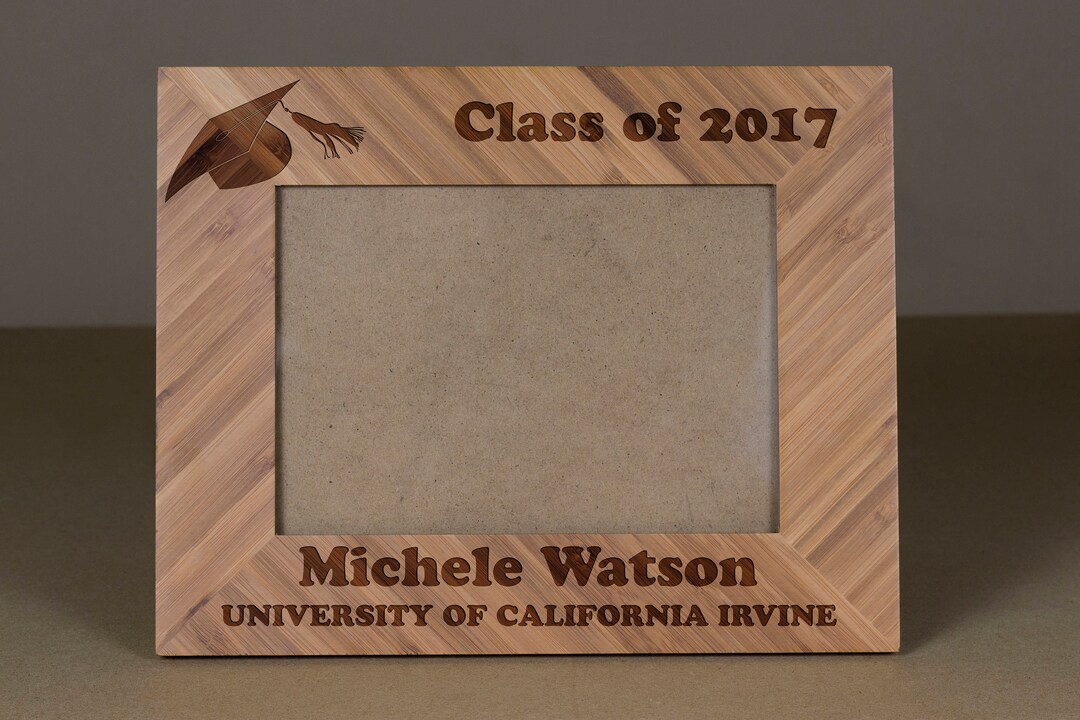 Graduation Custom Picture Frame, Engraved Photo Frame, Wooden Photo ...