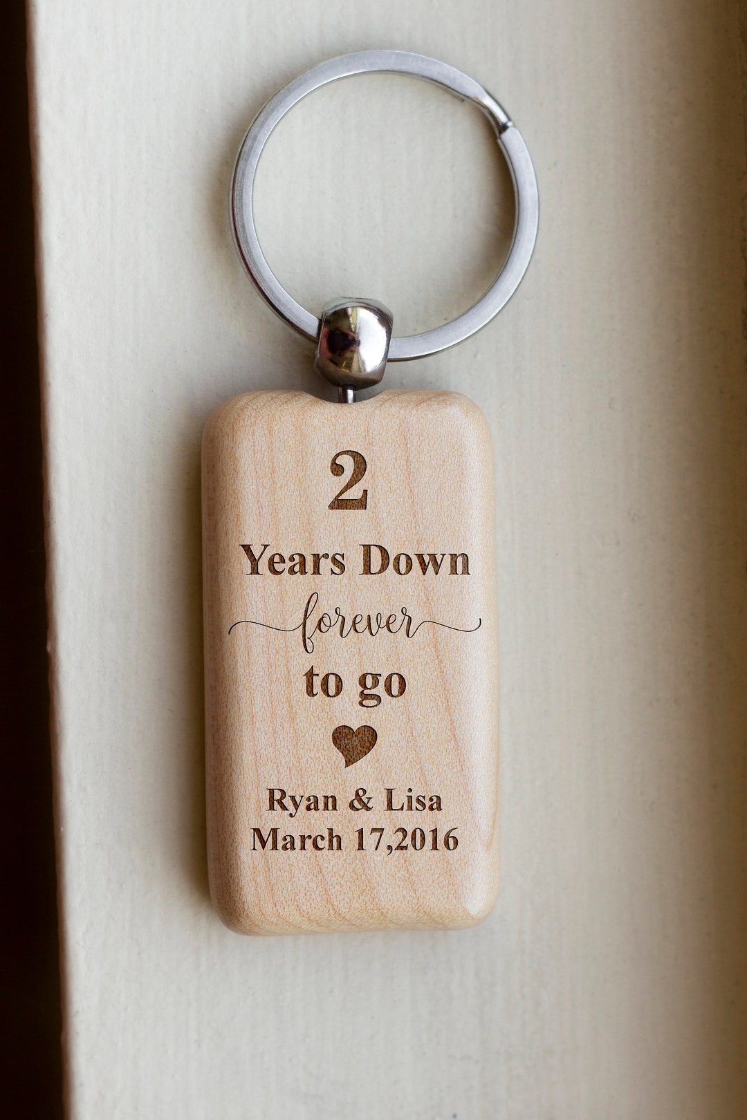 Personalize Key Chain,2 Yeas Down Key Chain, Love Key Chain,custom Key ...