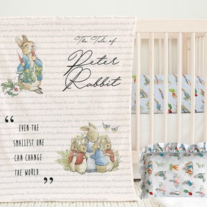 Peter Rabbit Baby Blanket Beatrix Potter Nursery Minky Baby Blanket ...