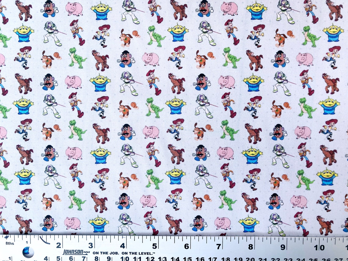 Toy Story Fabric Pixar Fabric Buzz Lightyear Fabric Face - Etsy