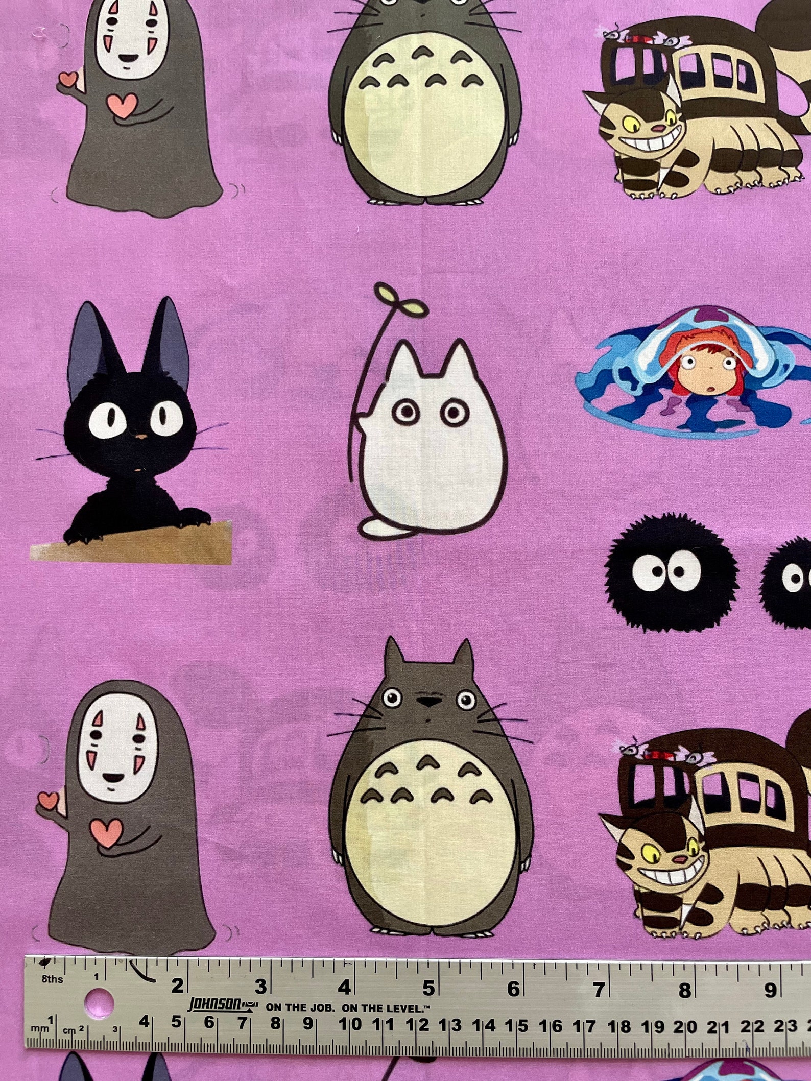 Japanese Cartoon Fabric, 2" Anime Characters, Fabric by the Yard ...