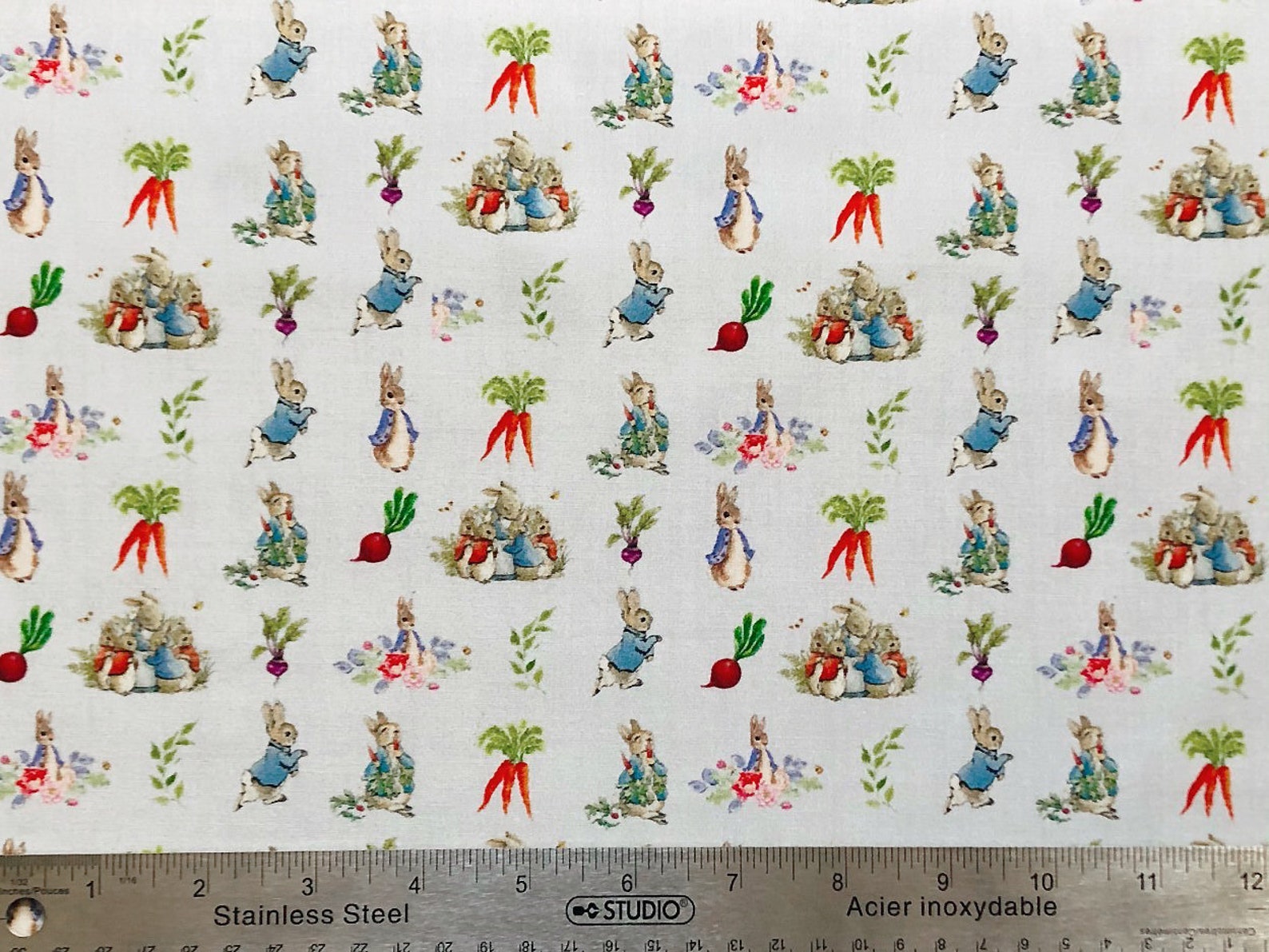 Peter Rabbit Fabric Beatrix Potter Fabric Fabric by the Yard | Etsy