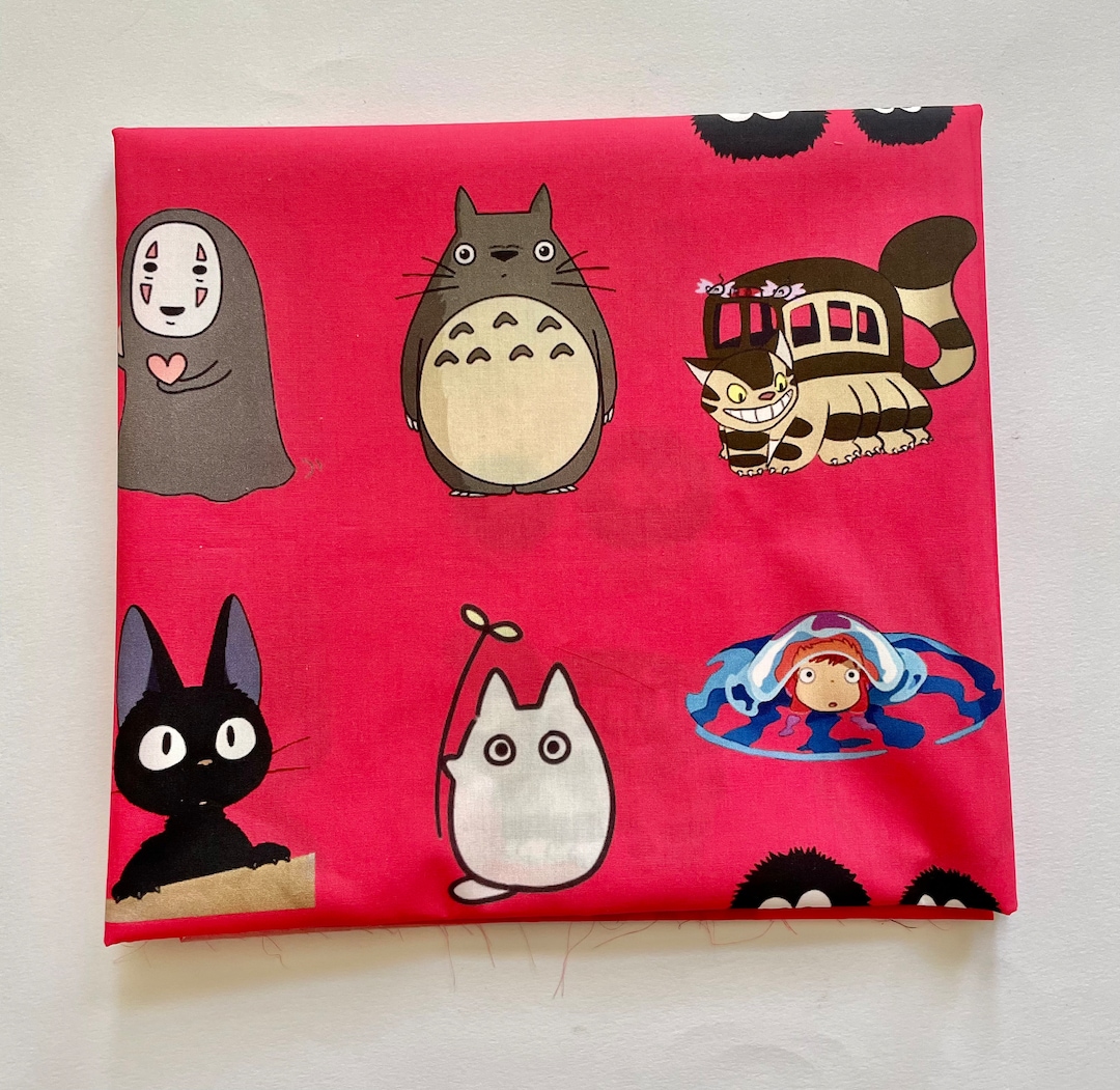 Japanese Cartoon Fabric, 2" Anime Characters, Fabric by the Yard ...
