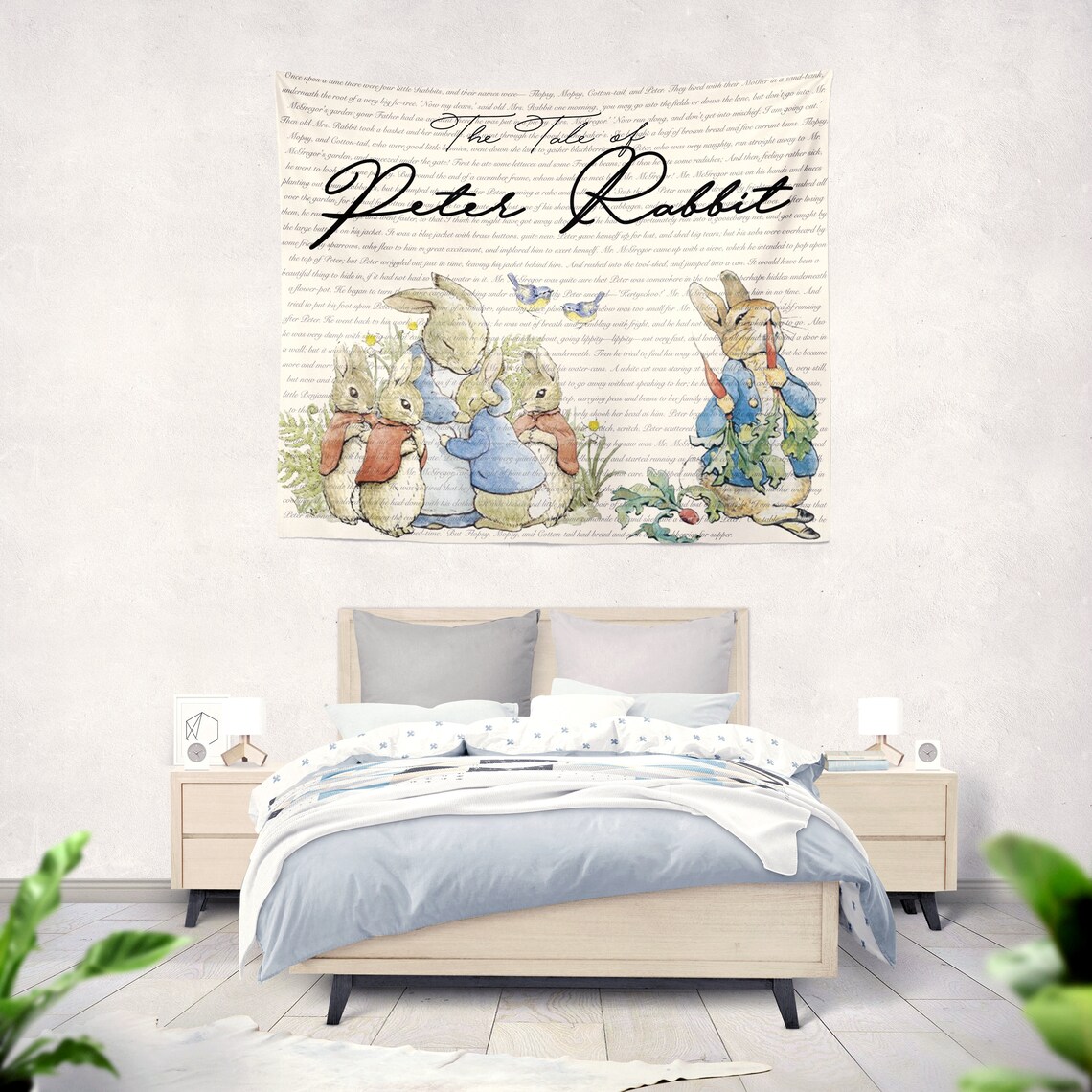 Peter Rabbit Nursery Tapestry Peter Rabbit Party Decor Peter | Etsy