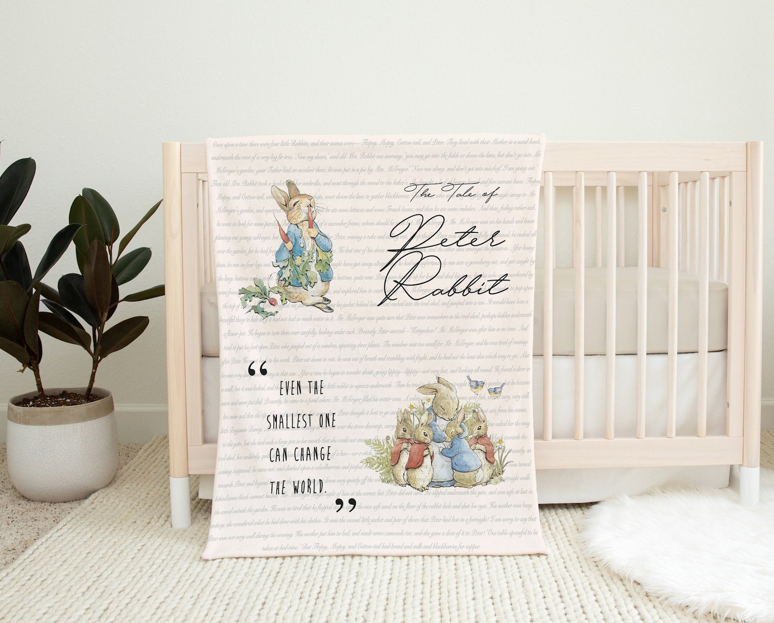 Peter Rabbit Baby Blanket Peter Rabbit Nursery Baby Gift - Etsy Canada