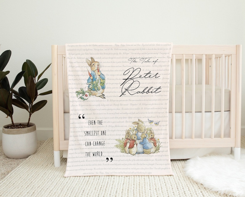 Peter Rabbit Baby Blanket Peter Rabbit Nursery Baby Gift - Etsy Canada
