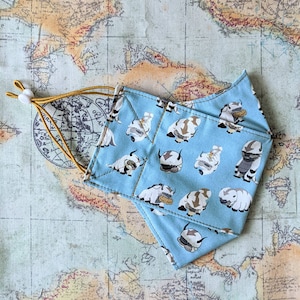 Avatar the Last Airbender Fabric, Appa Pattern Cotton Fabric - Etsy