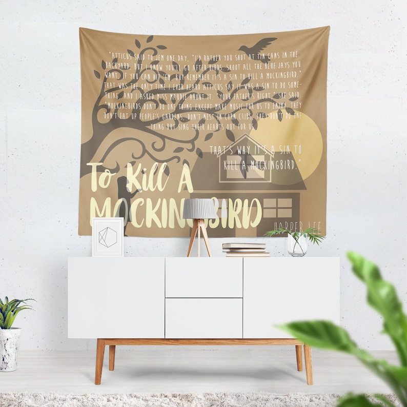 To Kill A Mockingbird Tapestry, Literary Quote Wall Hanging - Etsy Canada